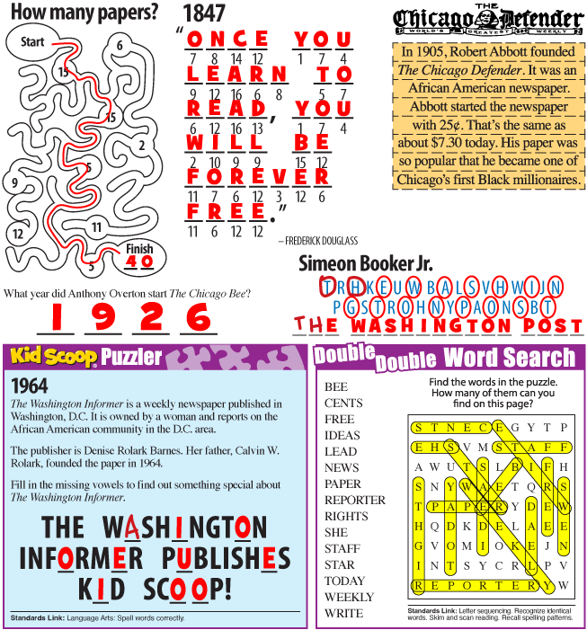 Solutions for 40-11 African American Newspapers | Kid Scoop Solutions for 40-11 African American Newspapers | Kid Scoop